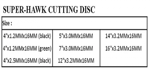 Super-Hawk Cutting Disc | Yong Hardware Pte Ltd